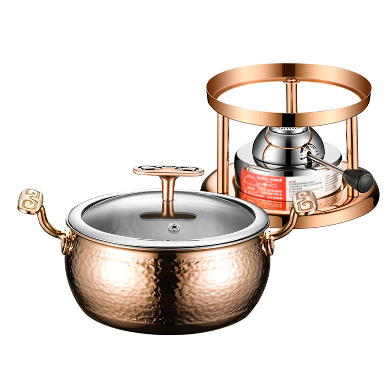 Small Hot Pot with Lid, 304 Stainless Steel Hot Pot Wok, Chinese ...