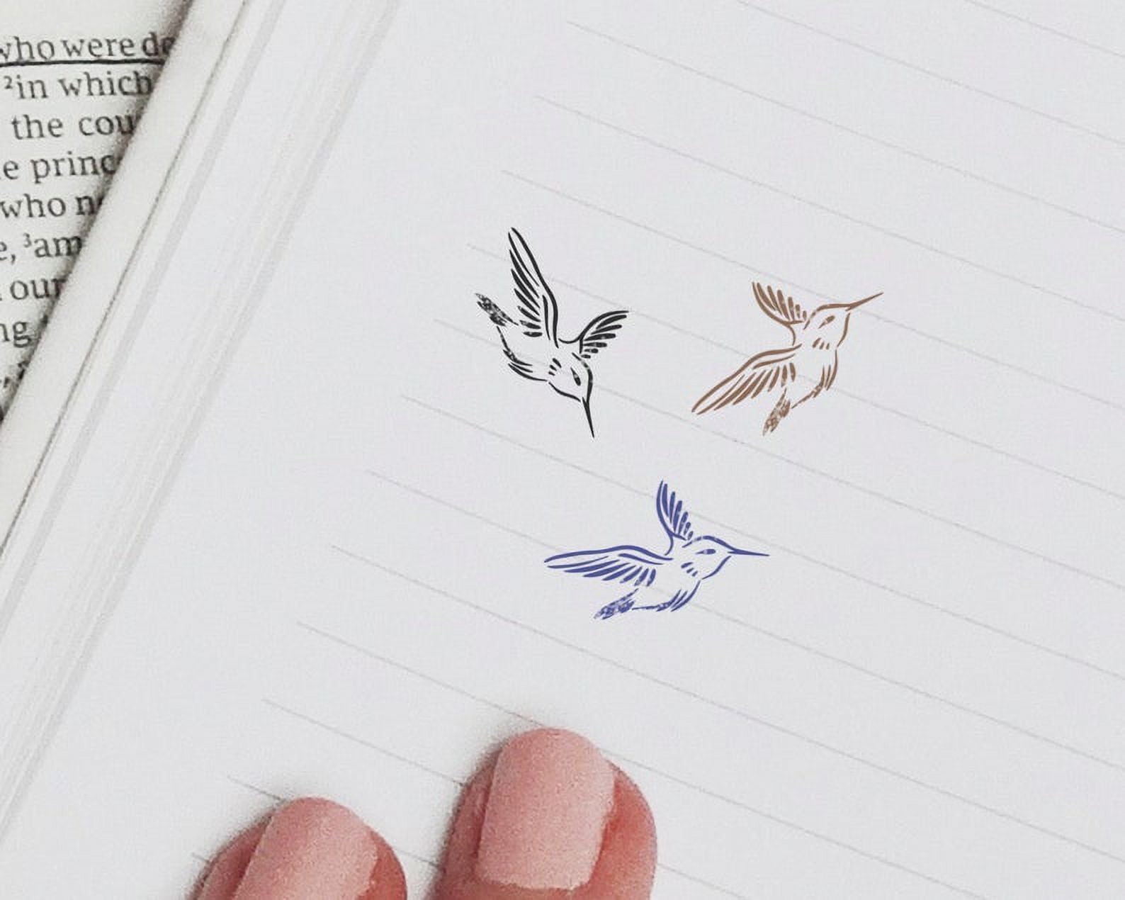 Small Hummingbird Stamp | Wooden Stamp Set | Bird Stamp | Craft Stamps ...