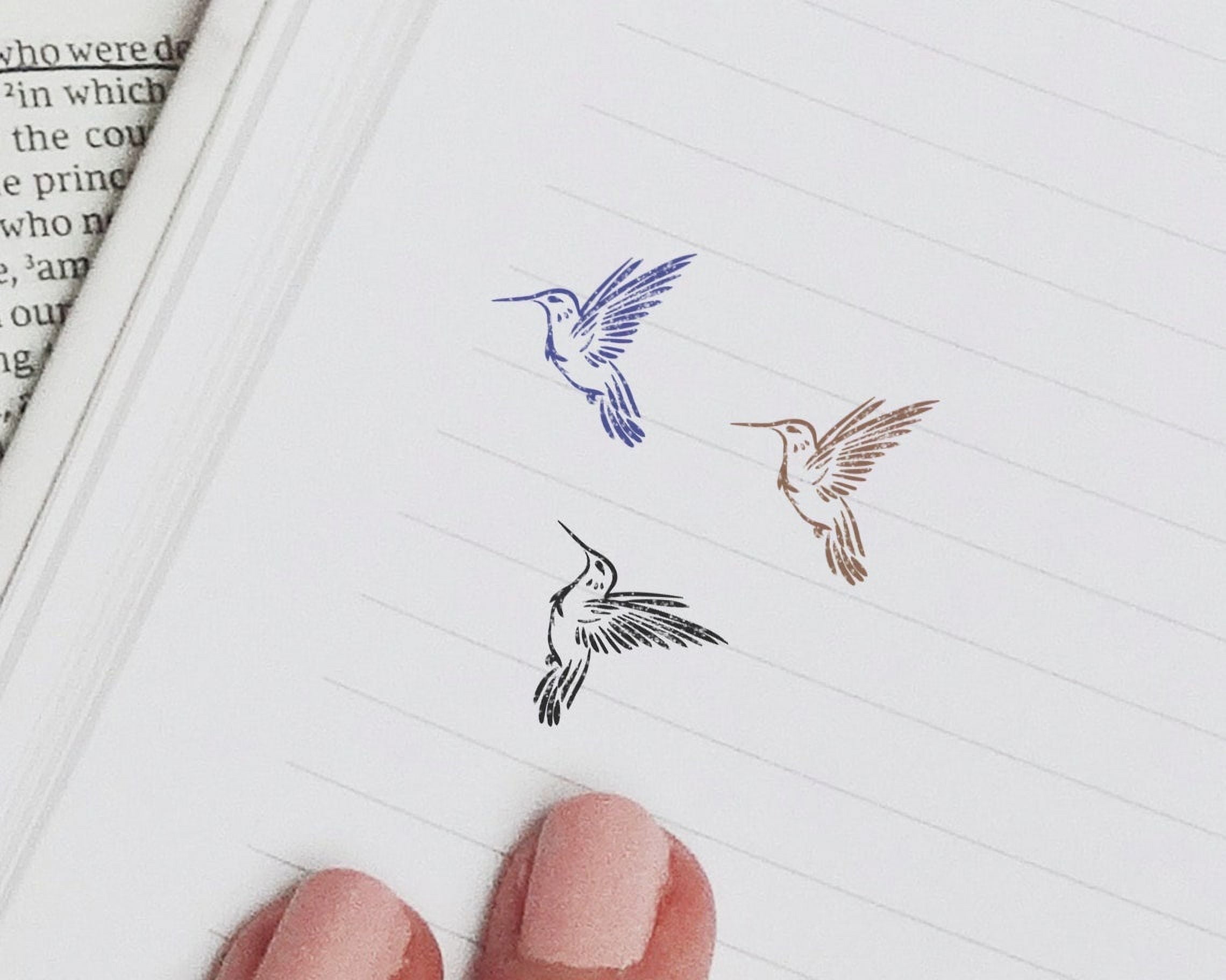 Small Hummingbird Stamp – Wooden Stamp Set, Bird Stamp, Craft ...