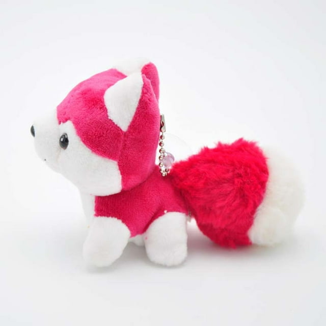 Small Husky Dog Plush Doll Toy Keychain Keyring Pendant for Bag Car ...