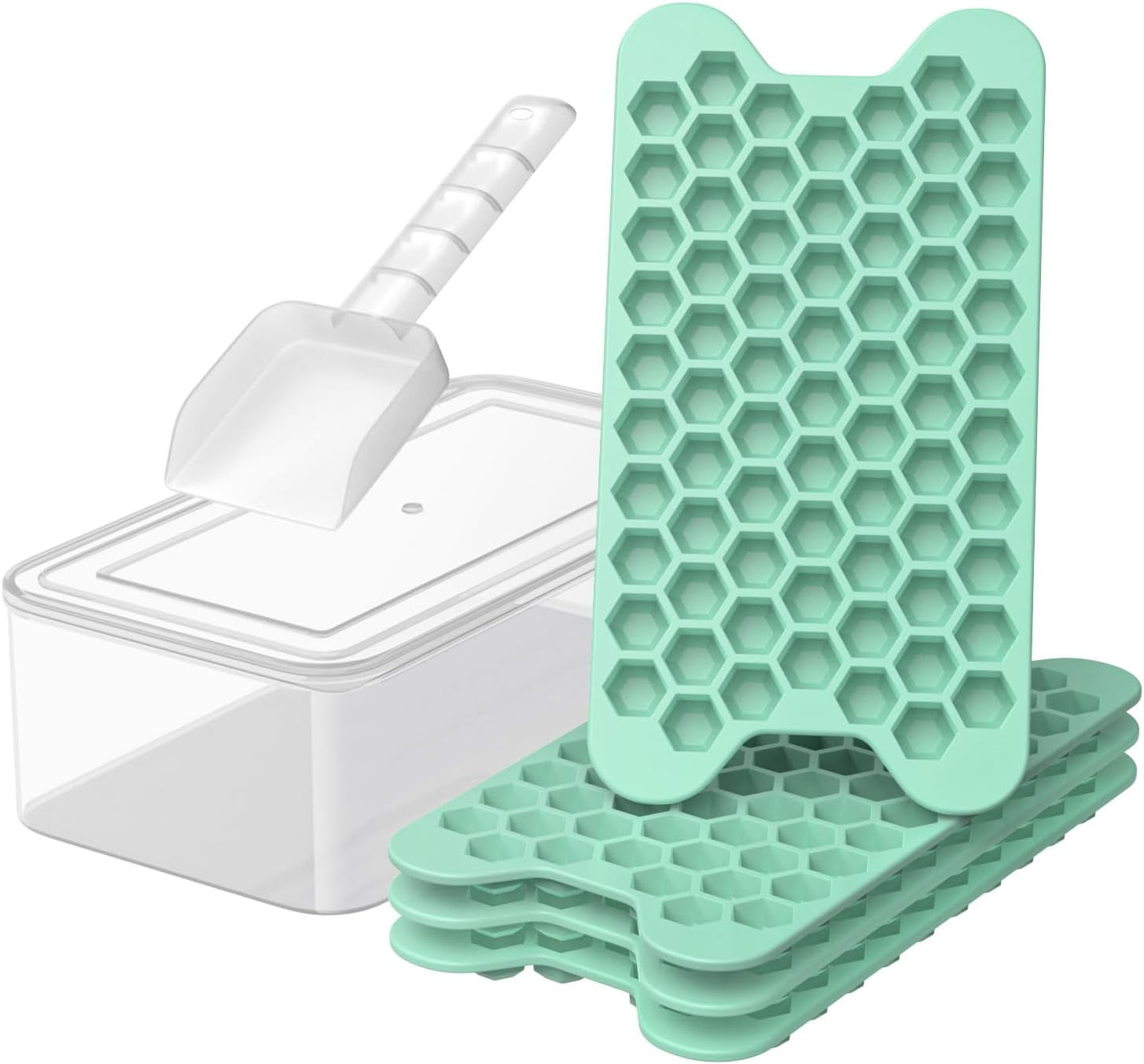 Small Ice Cube Tray for Freezer: Easy Release Ice Cube Maker ...