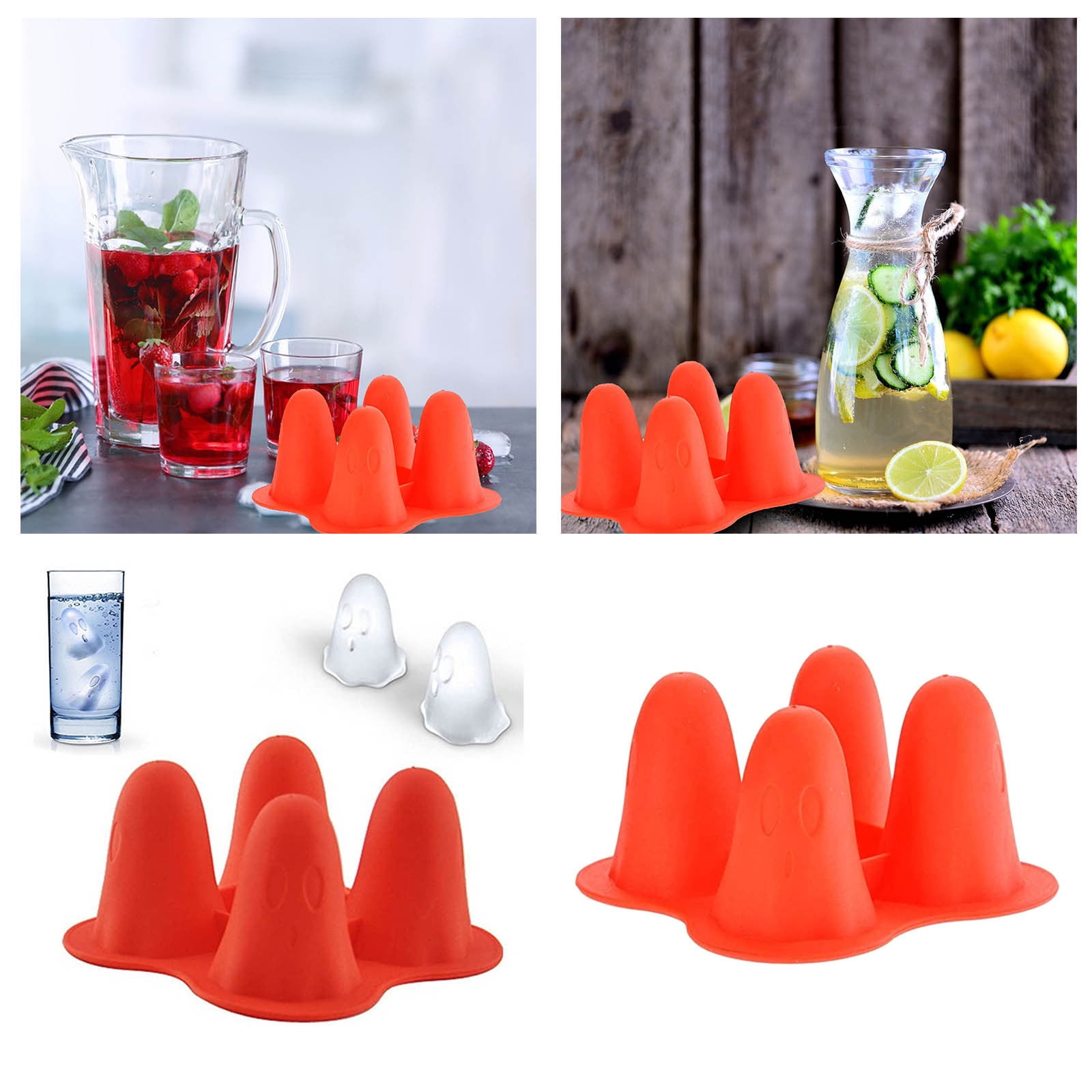 Small Ice Holder for Freezer Shape Ice Cube Round Silicone Decoration ...