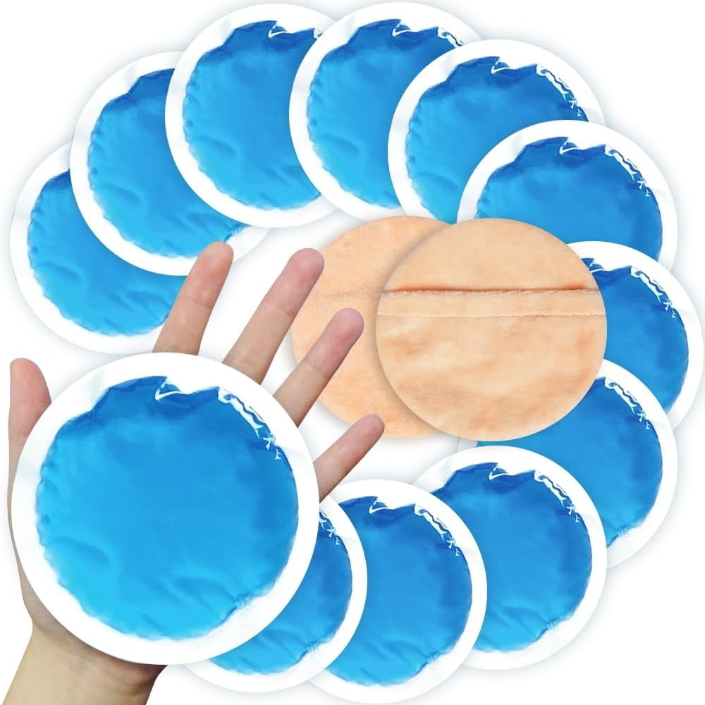 Small Ice Packs 12 Round Reusable Hot Cold Gel Packs For Injuries, Mini ...
