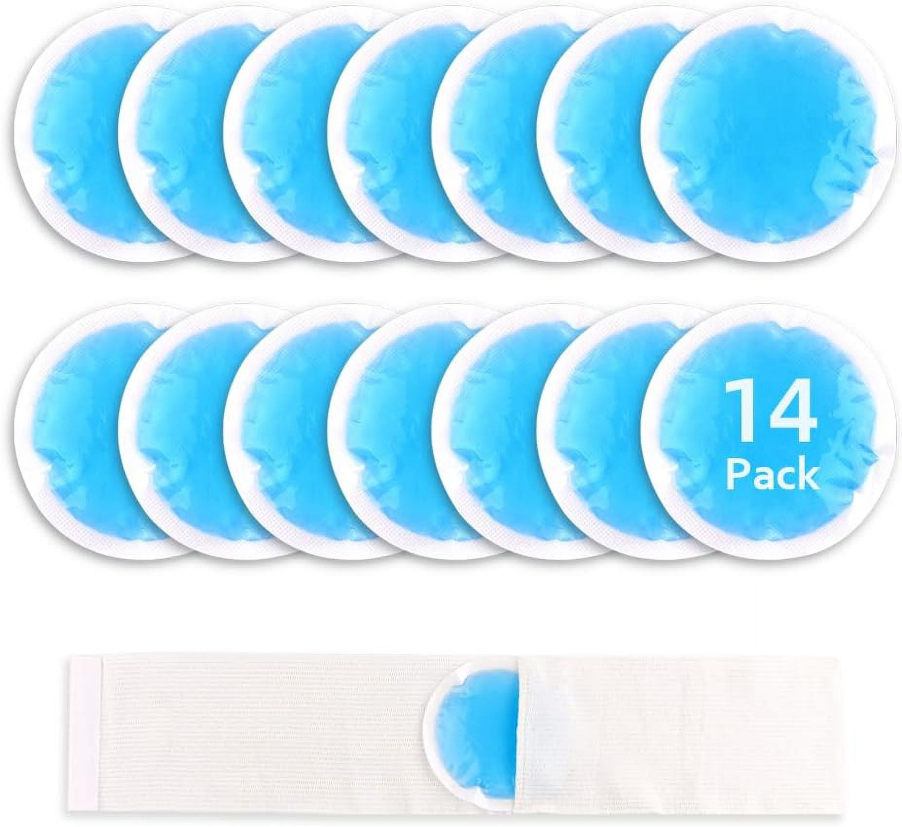 Small Ice Packs for Injuries, 6 Pack Round Ice Packs for Face, Hot Cold ...