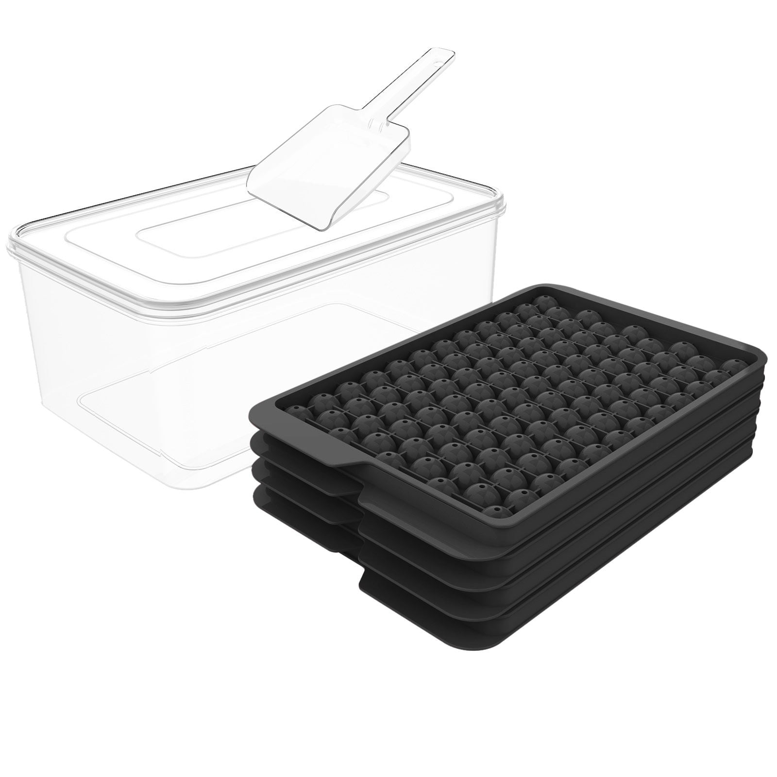 Small Ice Trays for Mini Fridge Ice Tray with Storage Soup & Stock ...