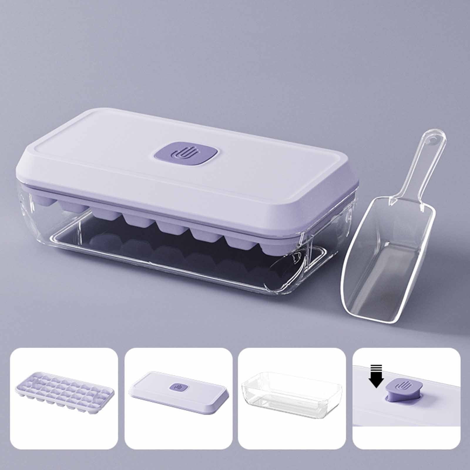 Small Ice Trays Pressing Ice Box With 32 Compartments For Household ...