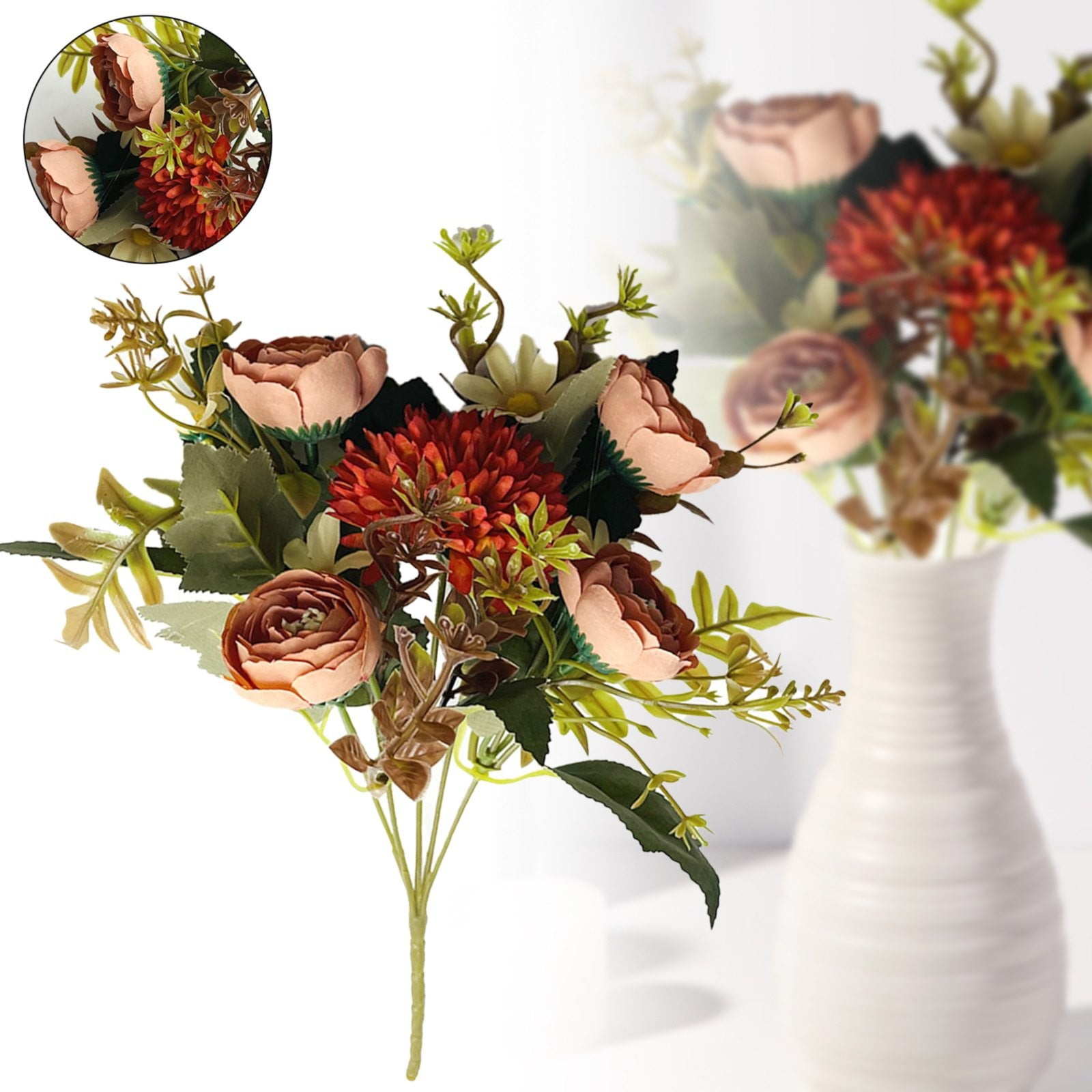 Small Indoor Plants, Artificial Flowers For Outdoors Bundle Pack ...