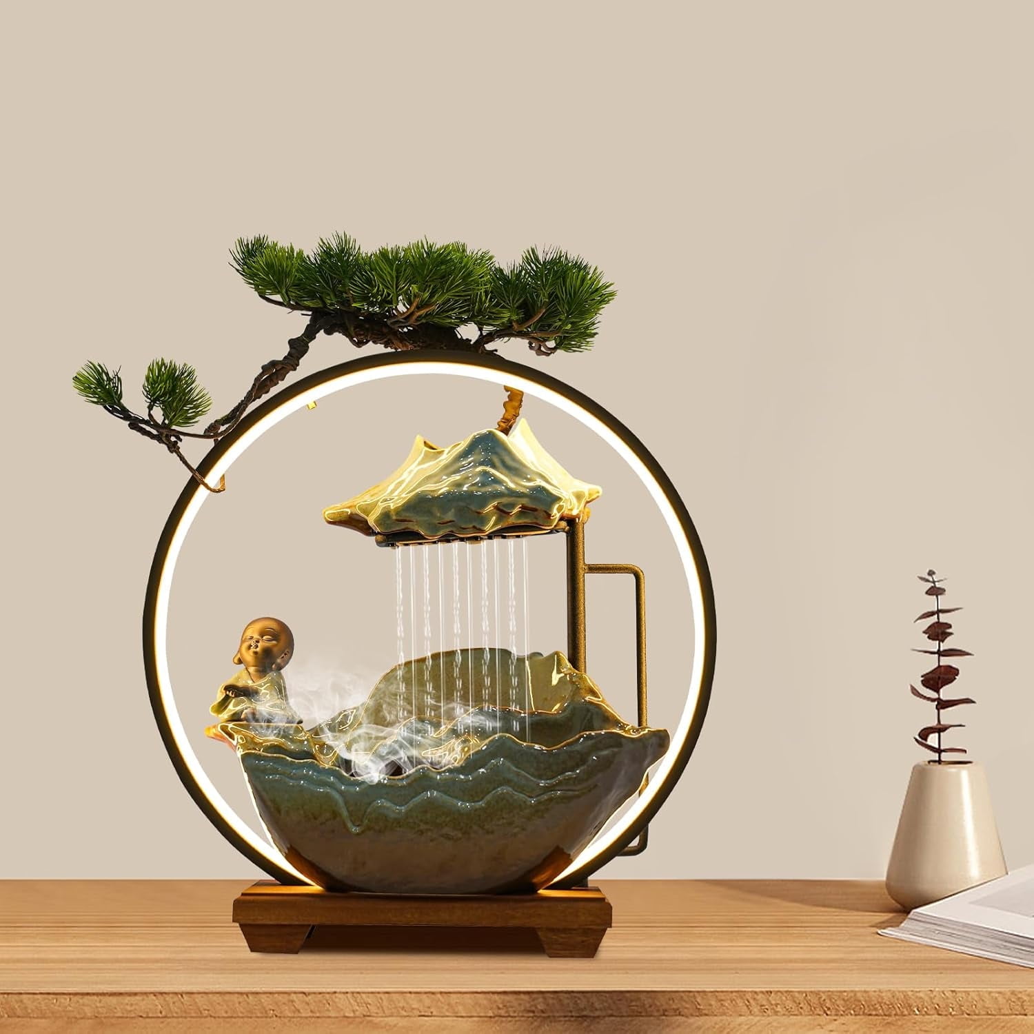 Small Indoor Water Fountain Decoration,Desktop Fountain Meditation ...