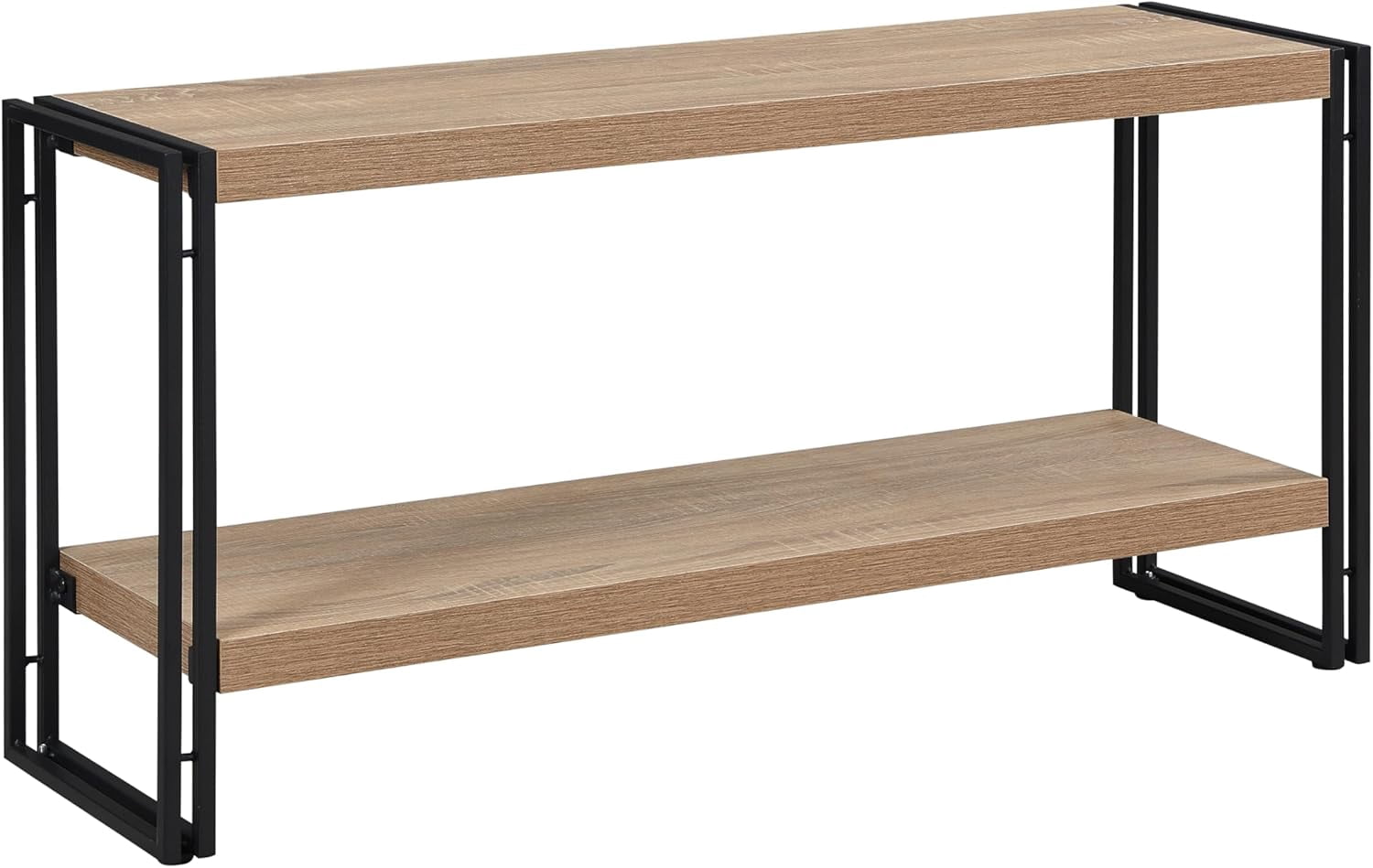 Small Industrial Bookshelf 2 Shelf Bookcases and Book Shelves for ...