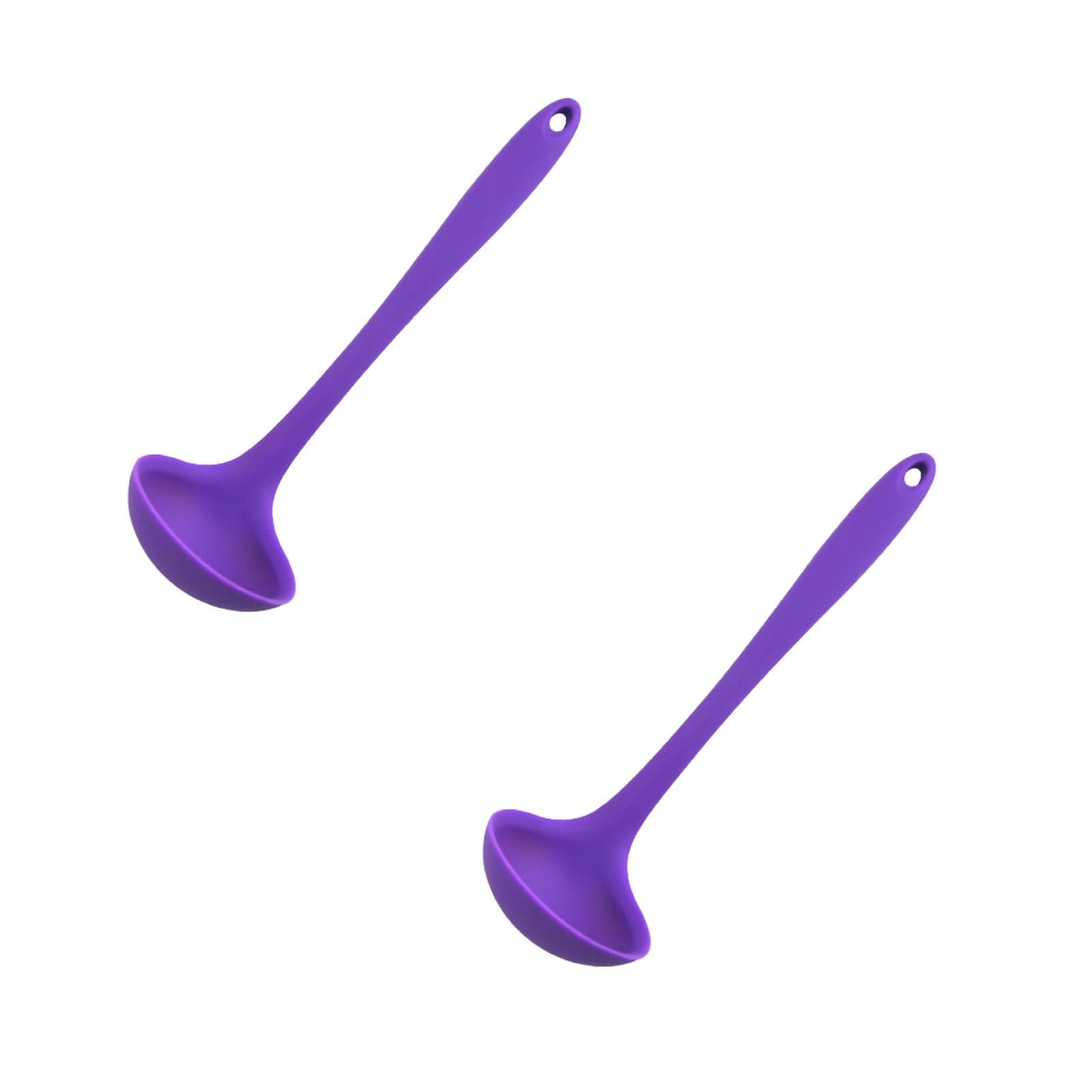 Small Integrated Silicone Soup Spoon Non Stick Catering Supplies ...