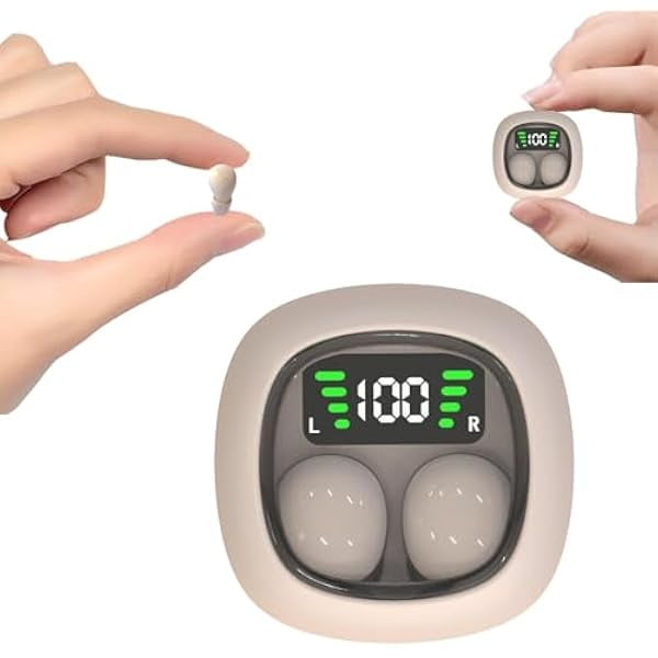Small Invisible Earbuds Smallest Wireless Bluetooth Low Profile Micro ...
