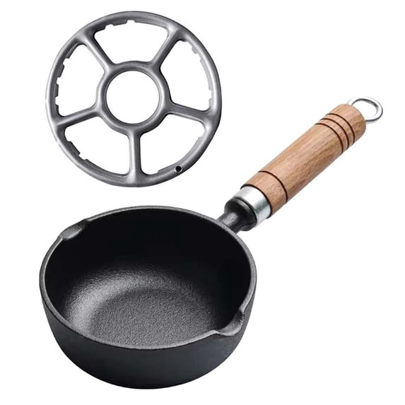 Small Iron Pan For Frying Eggs And For Hot Milk With Induction ...
