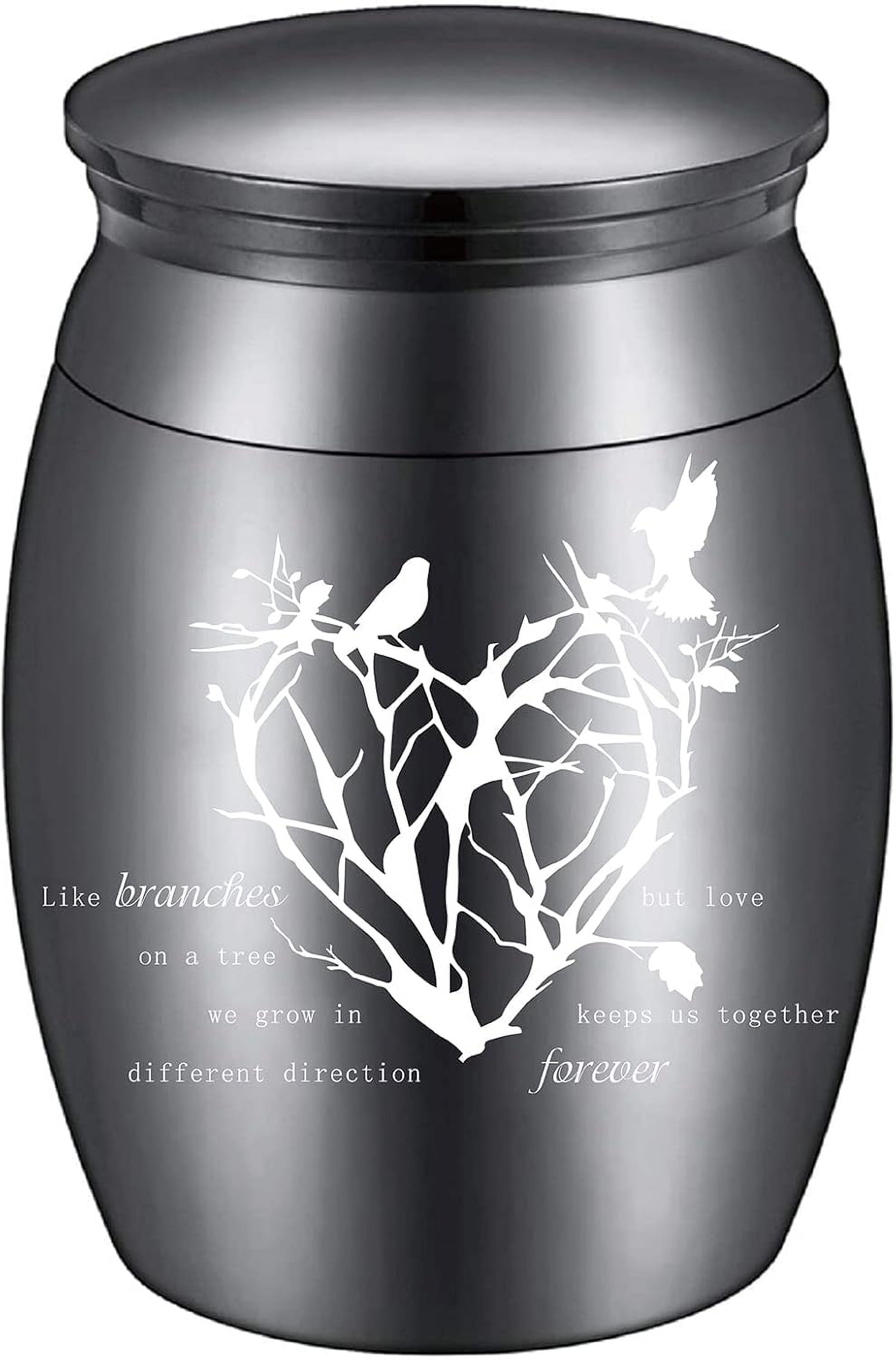 Small Keepsake Urn for Human or Birds Ashes Memorial Mini Tree Urns ...