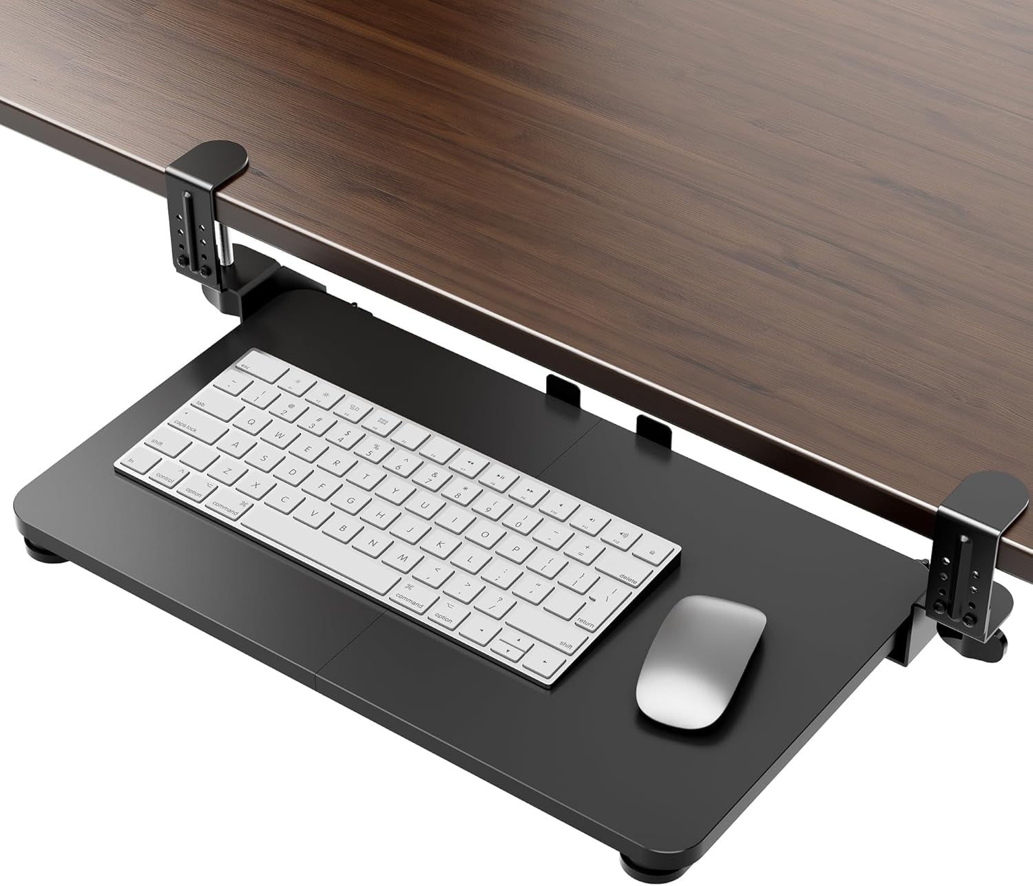 Small Keyboard Tray Under Desk, Pull Out Keyboard & Mouse Tray with ...