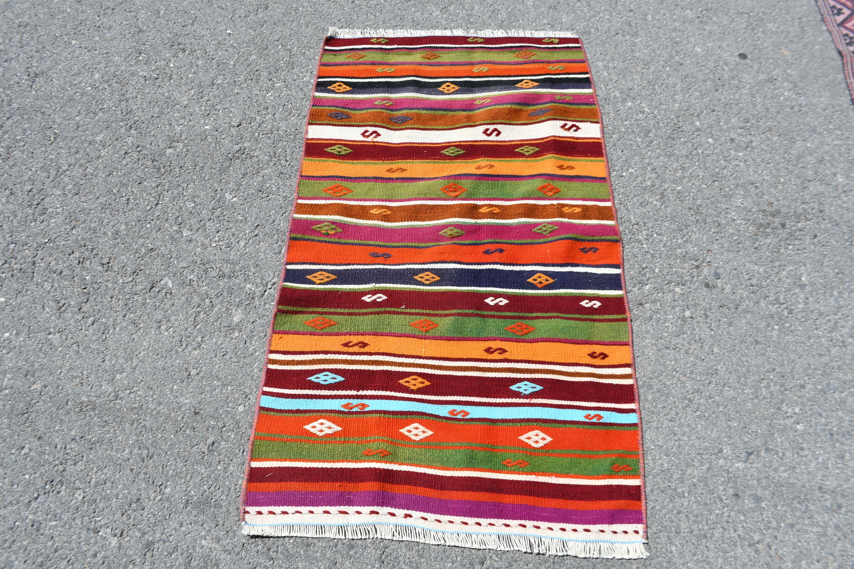 Small Kilim, Turkish Kilim, Vintage Kilim, Home Decor Kilim, 27x46 ...