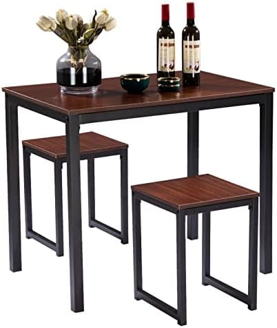 Small Kitchen Dining Table Set for 2, 3 Piece Round Kitchen Tables for ...