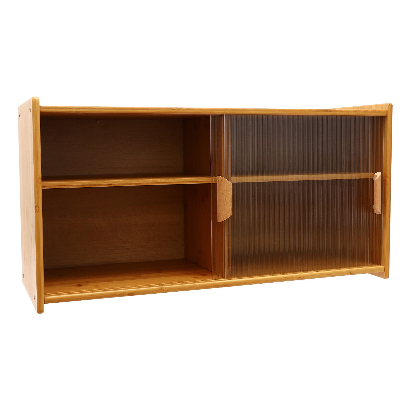 Small Kitchen Pantry Cabinet Wall Sideboard with Glass Doors Cupboard ...