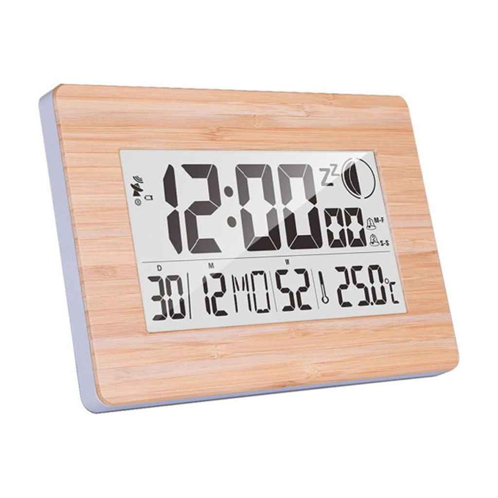 Small LCD Digital Alarm Clock Battery Operated with Date Day ...