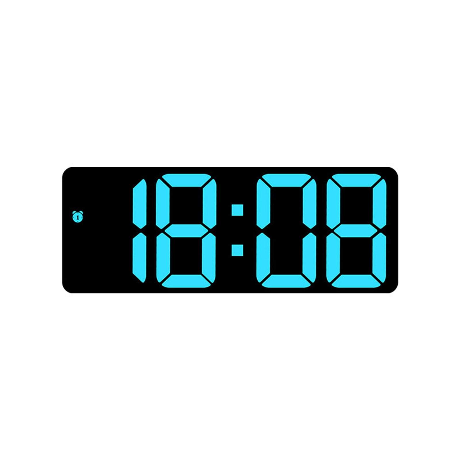 Small LED Digital Alarm Clock with Temperature Adjust Brightnesss Date ...