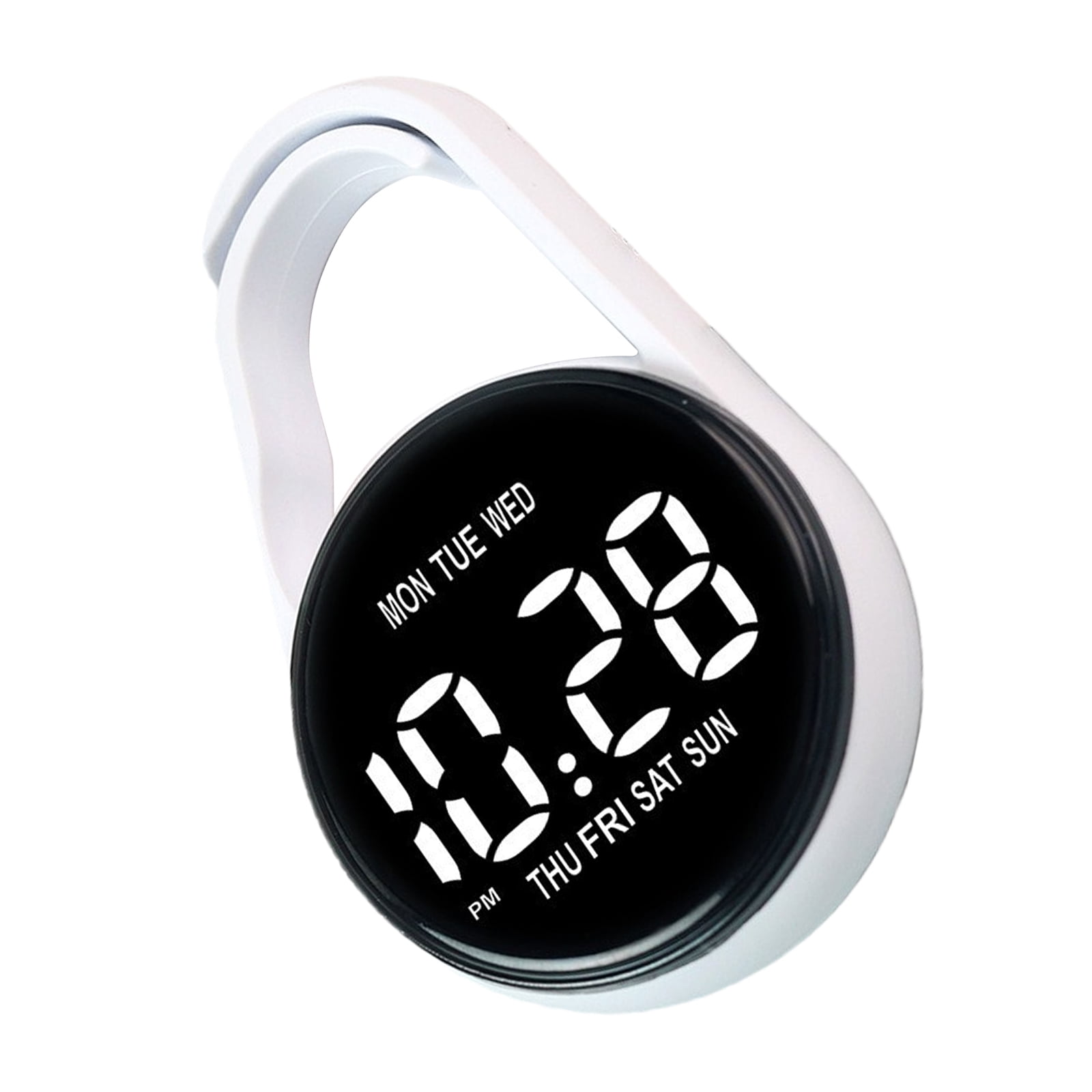 Small LED Electronic Clock Clip On School Exam Plastic Touch Control ...