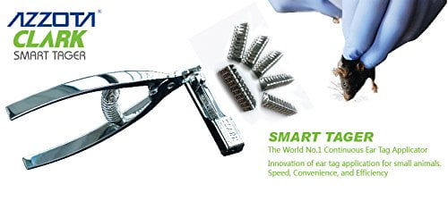 Small Lab Animals Ear Tag for Mouse, Rat, Fish, 5 Digit, Smart Tager ...