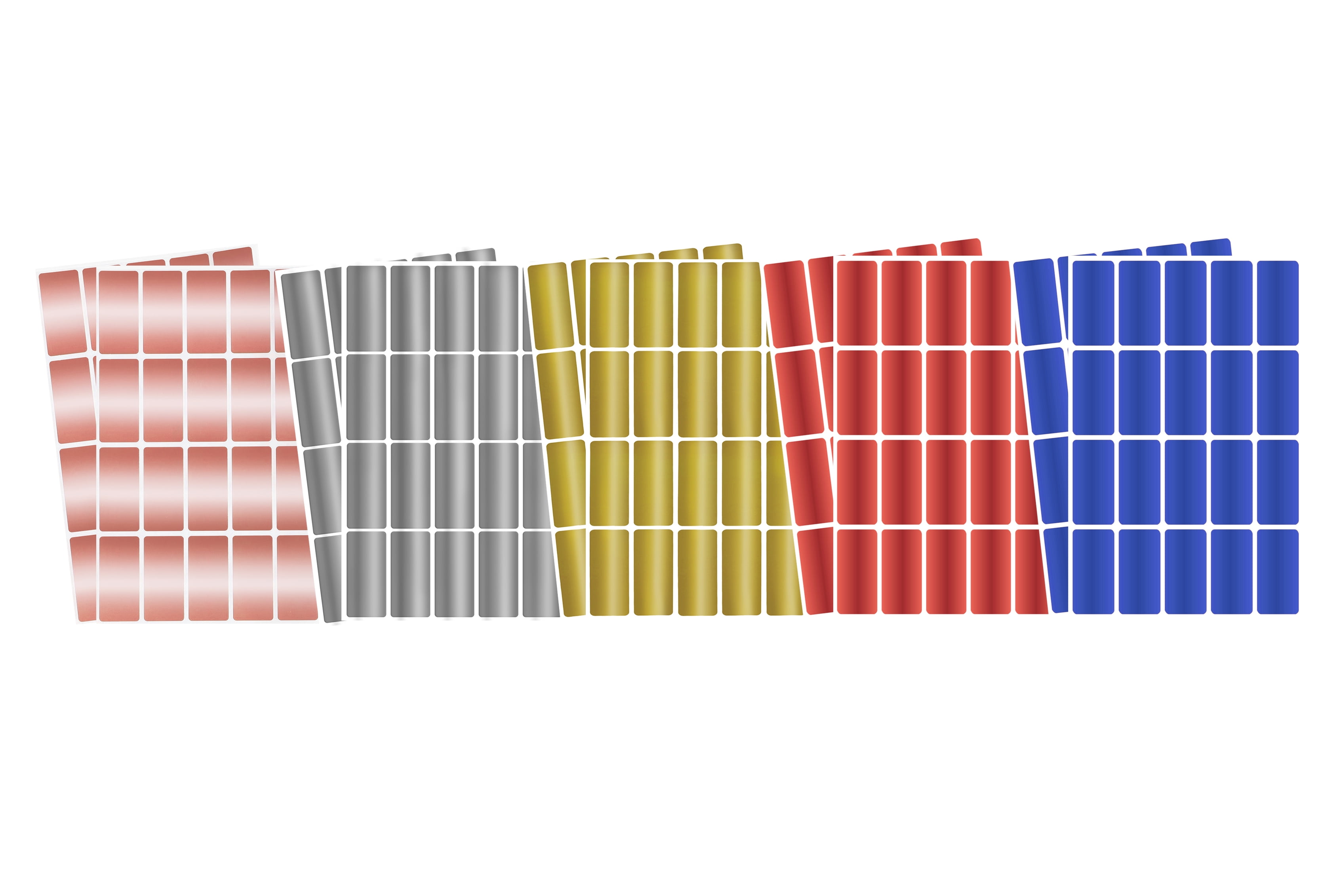 Small Label Stickers Rectangular Tags 1.57 inch x 0.75 inch in 5 ...