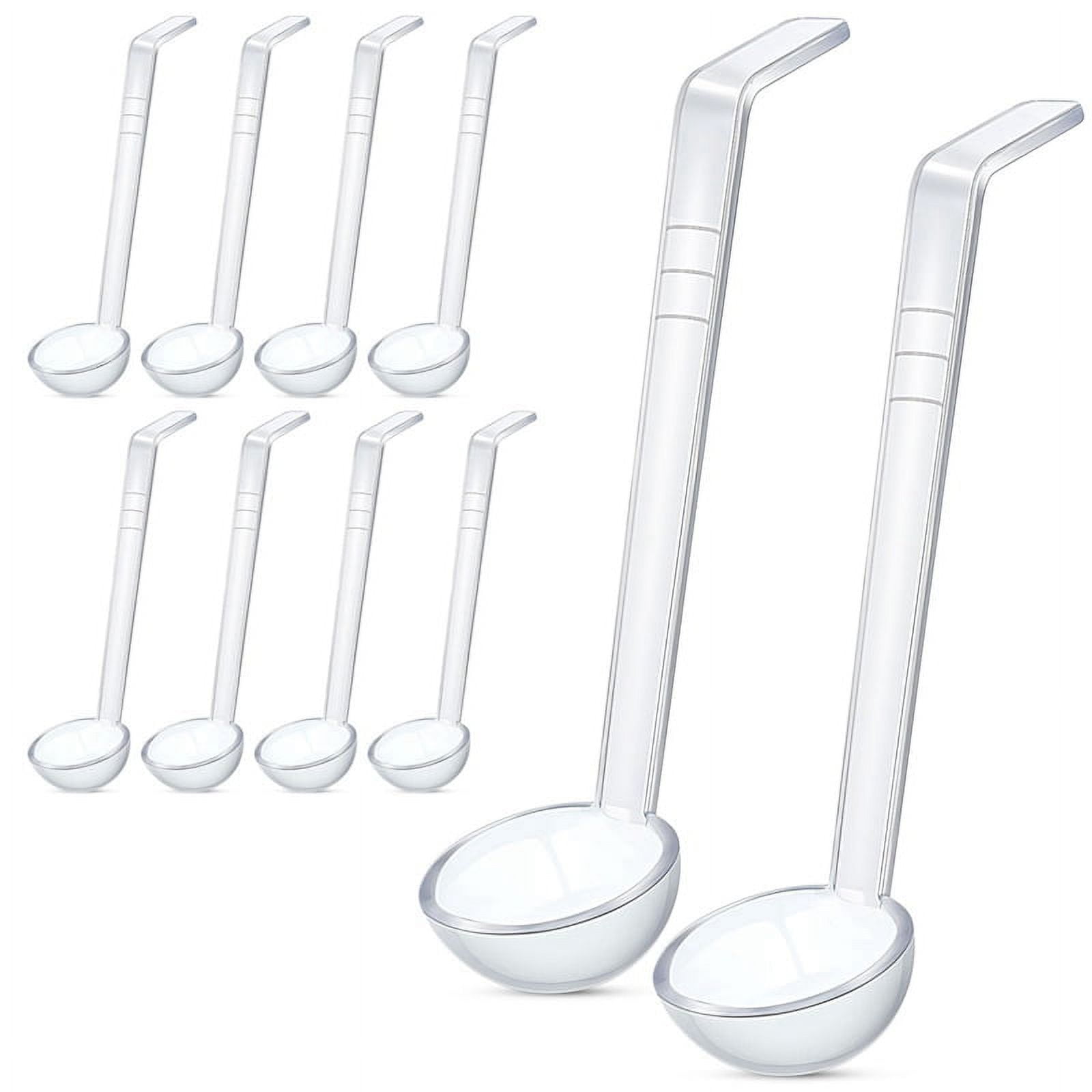 Small Ladle Mini Ladle for Sauce Long Handle Plastic Punch Bowl Ladle ...