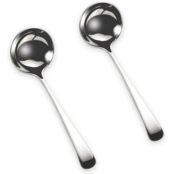 Small Ladle, Small Ladle for Sauce, 2-Piece Stainless Steel Gravy Soup ...