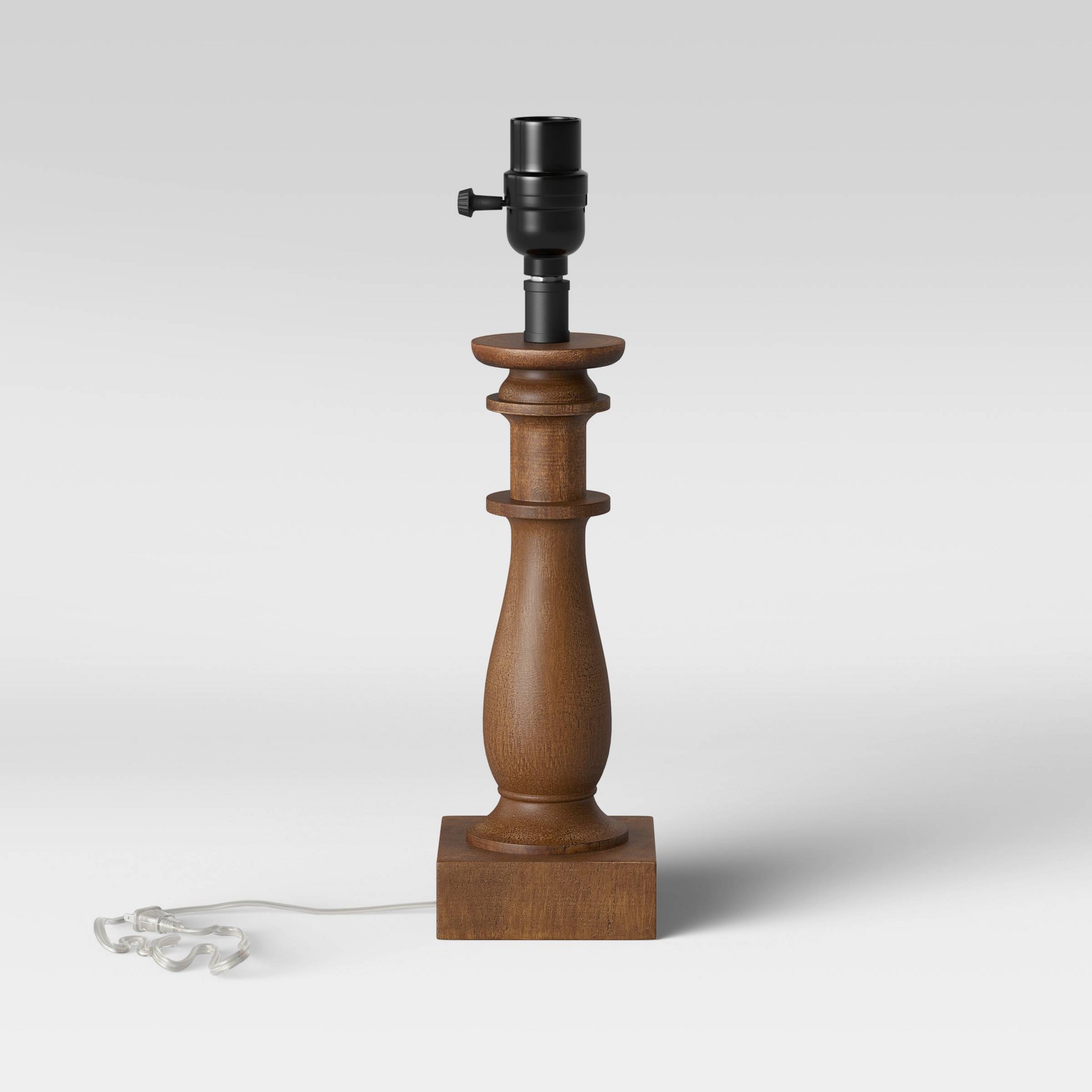 Small Lamp Base Brown: Polyresin, No Assembly, UL Listed, 1-Way Socket ...