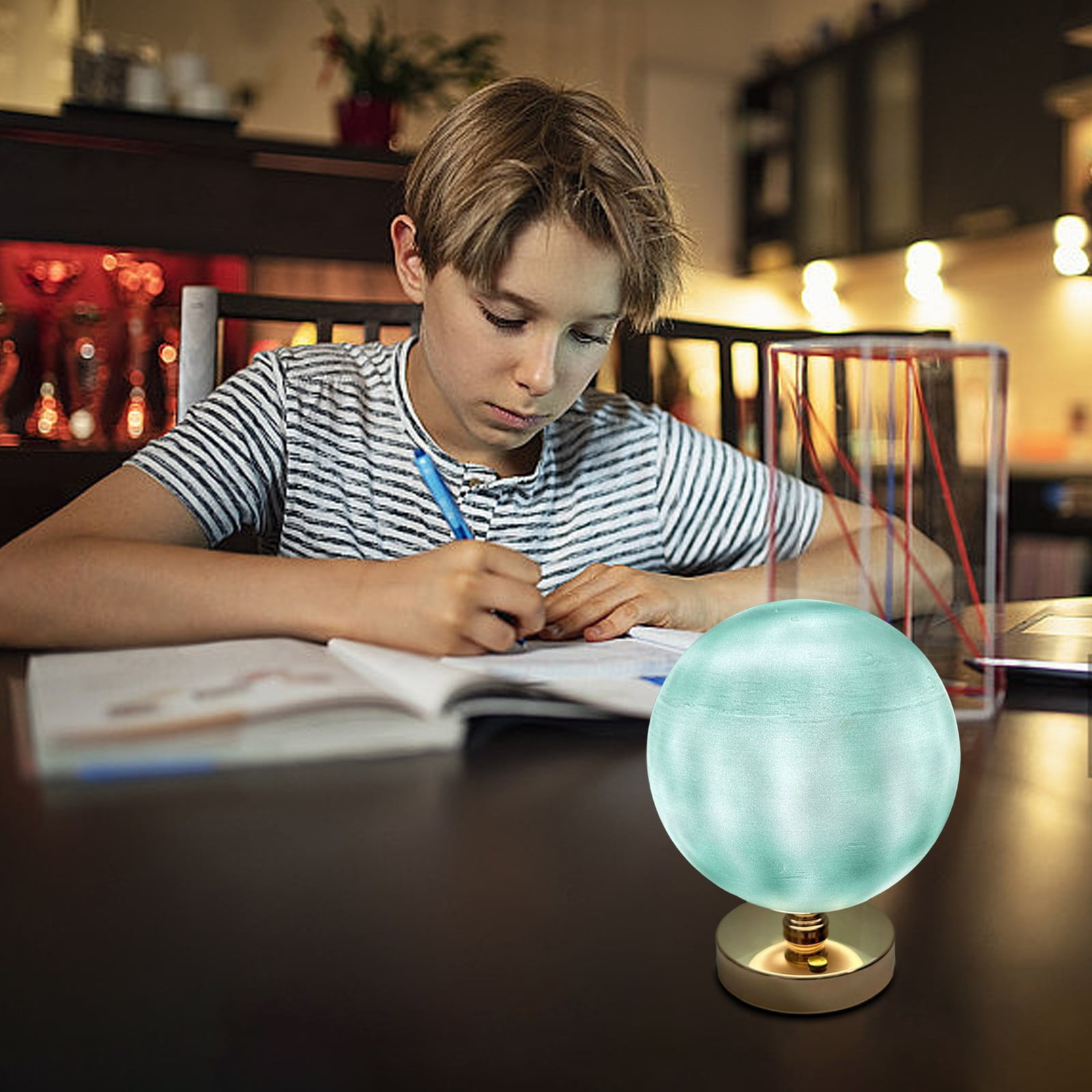 Small Lamp - Book Lamp - Originality Metal Table Lamp with Wireless Charging and Feel Function ...