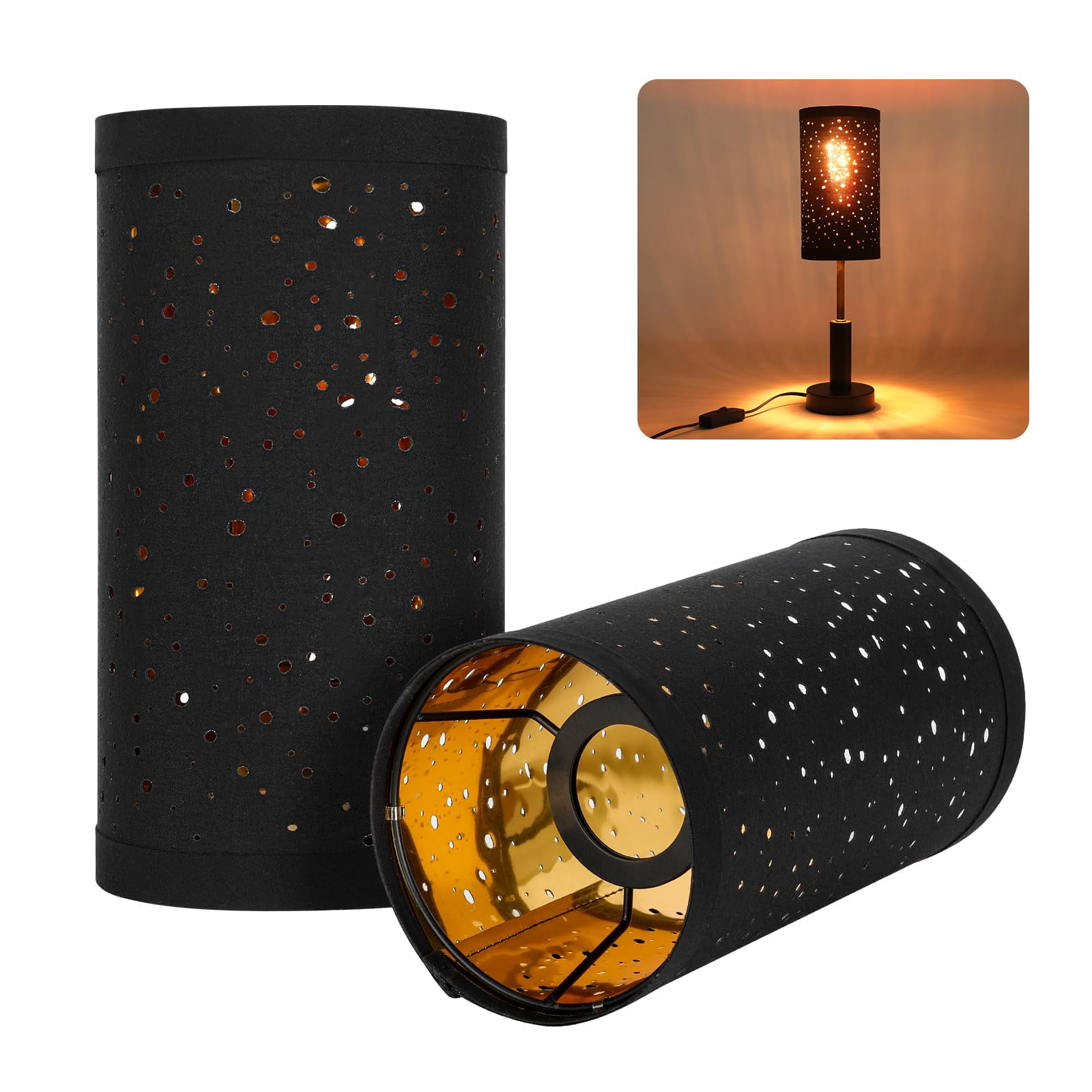 Small Lamp Shades Set of 2 for Table Lamp Shade Floor Lamp Shade, 4.5 ...