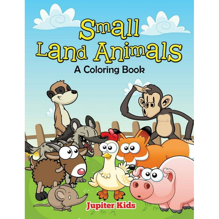 land animal coloring book