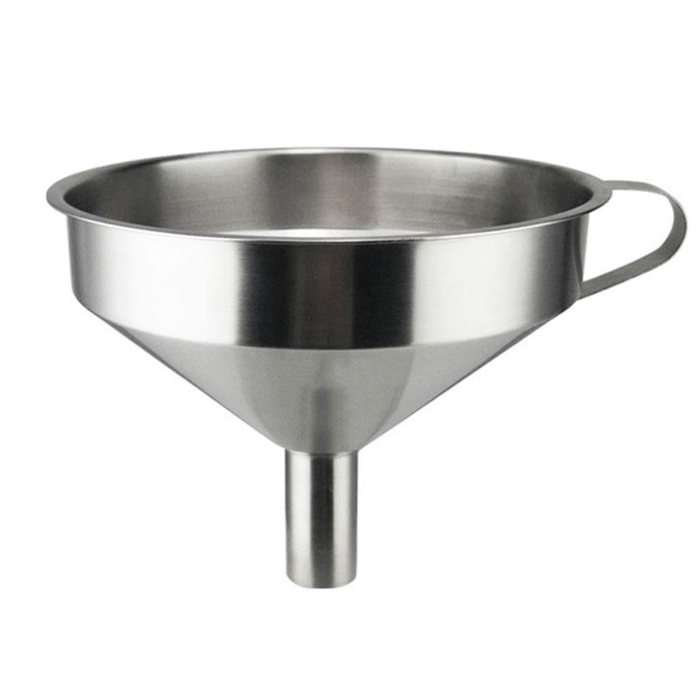 Small / Large Wide Mouth Funnel With Handle Stainless Steel Canning ...