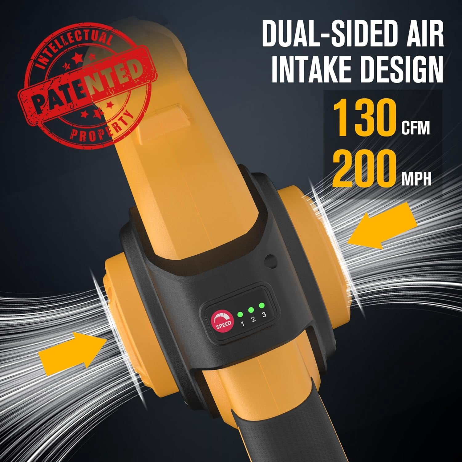 Small Leaf Blower Cordless 21V 130CFM/200MPH Lightweight Electric Leaf ...