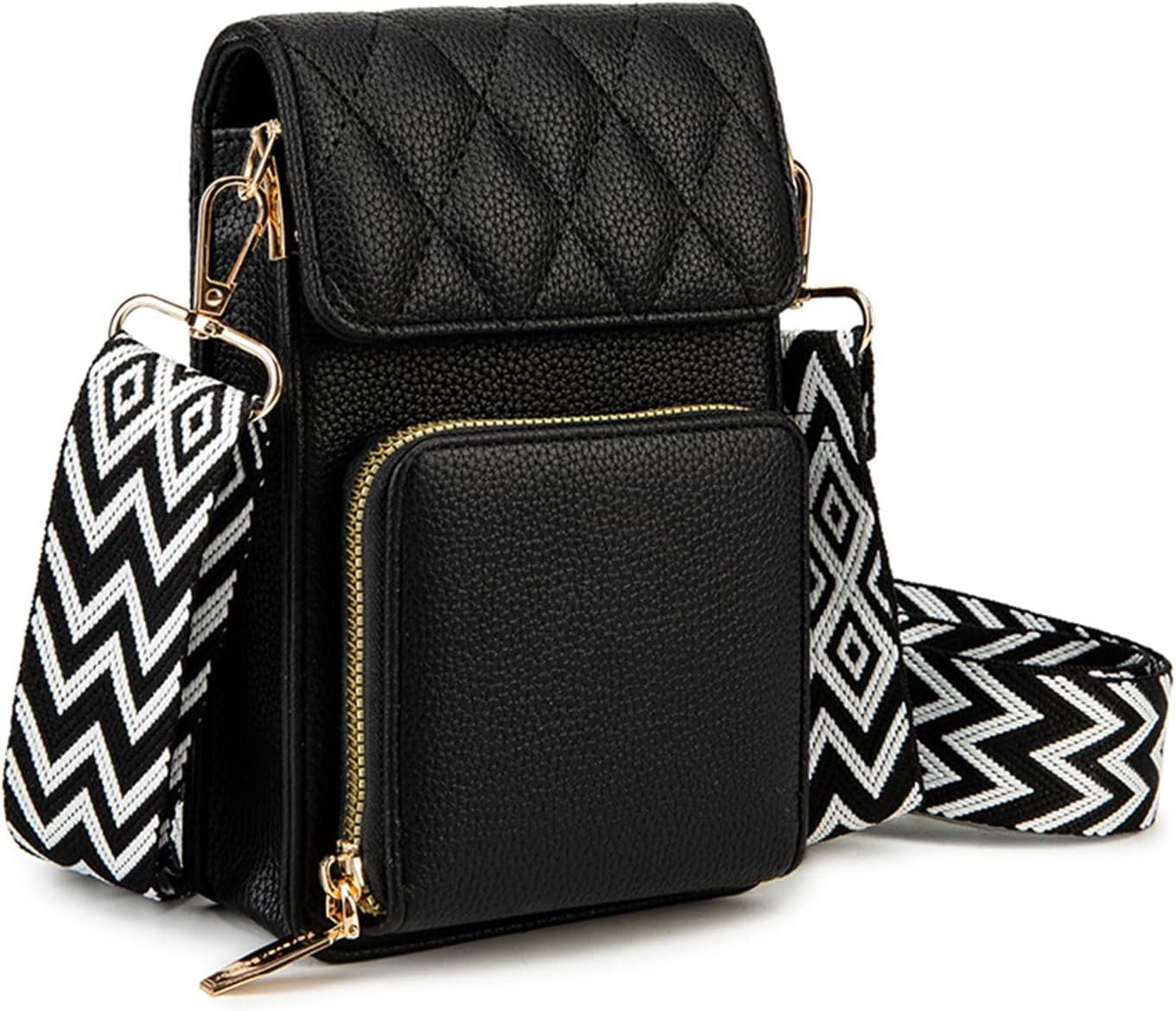 Small Leather Crossbody Bag for Women with Guitar Strap Mini Crossover ...