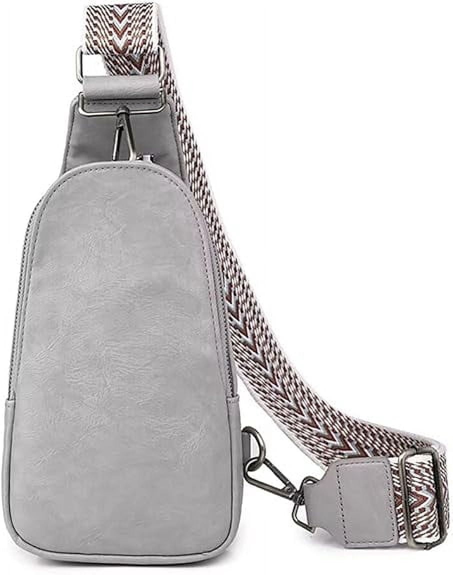Small Leather Crossbody Sling Bag for Women Trendy PU Vegan Casual ...