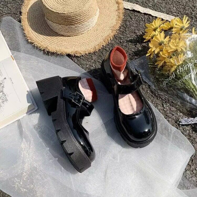 Small Leather Shoes Japanese Women's JK Shoes 2024 New Spring Chunky ...