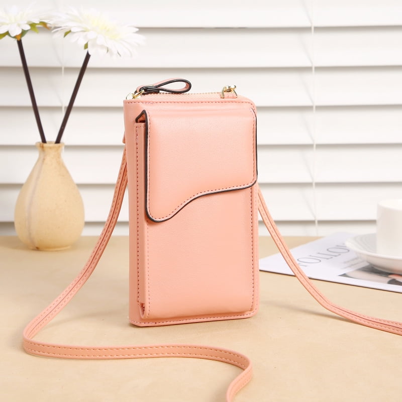 Small Leather Shoulder Bag, Crossbody Bag CellPhone Wallet Purse ...