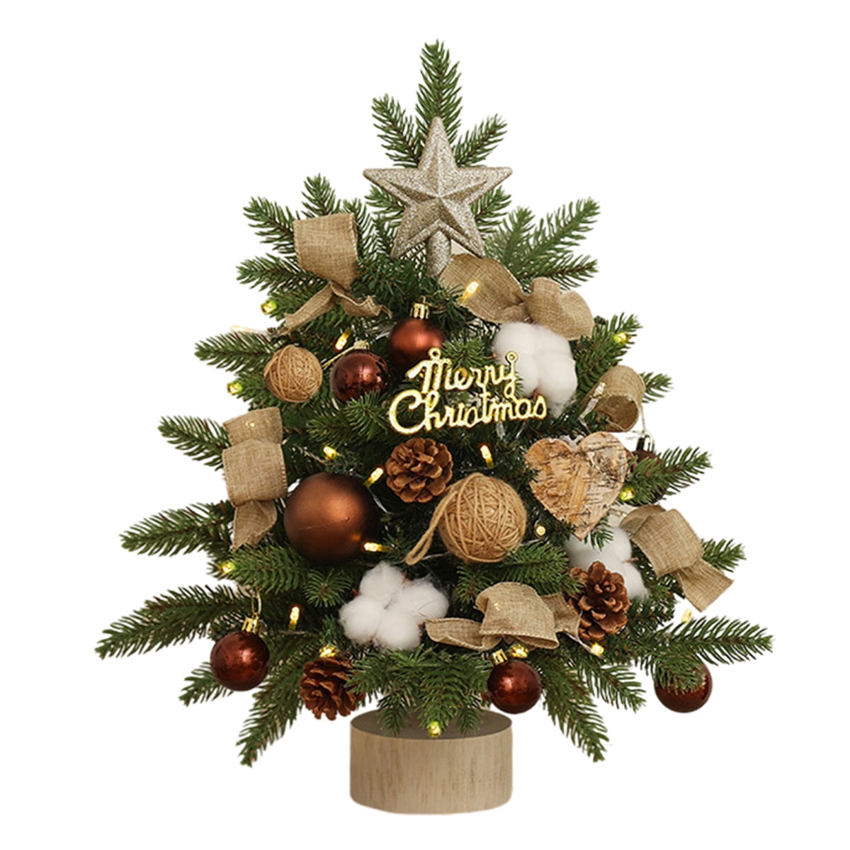 Small Lighted Christmas Trees Luxury Artificial Pine Tree Decorated ...