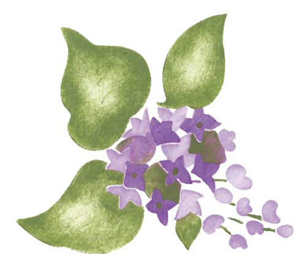Small Lilac Flower Wall Stencil SKU #2958 by Designer Stencils ...