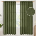 Small Linen Cafe Curtains 36 Inch Length Natural Semi Sheer Rod Pocket ...