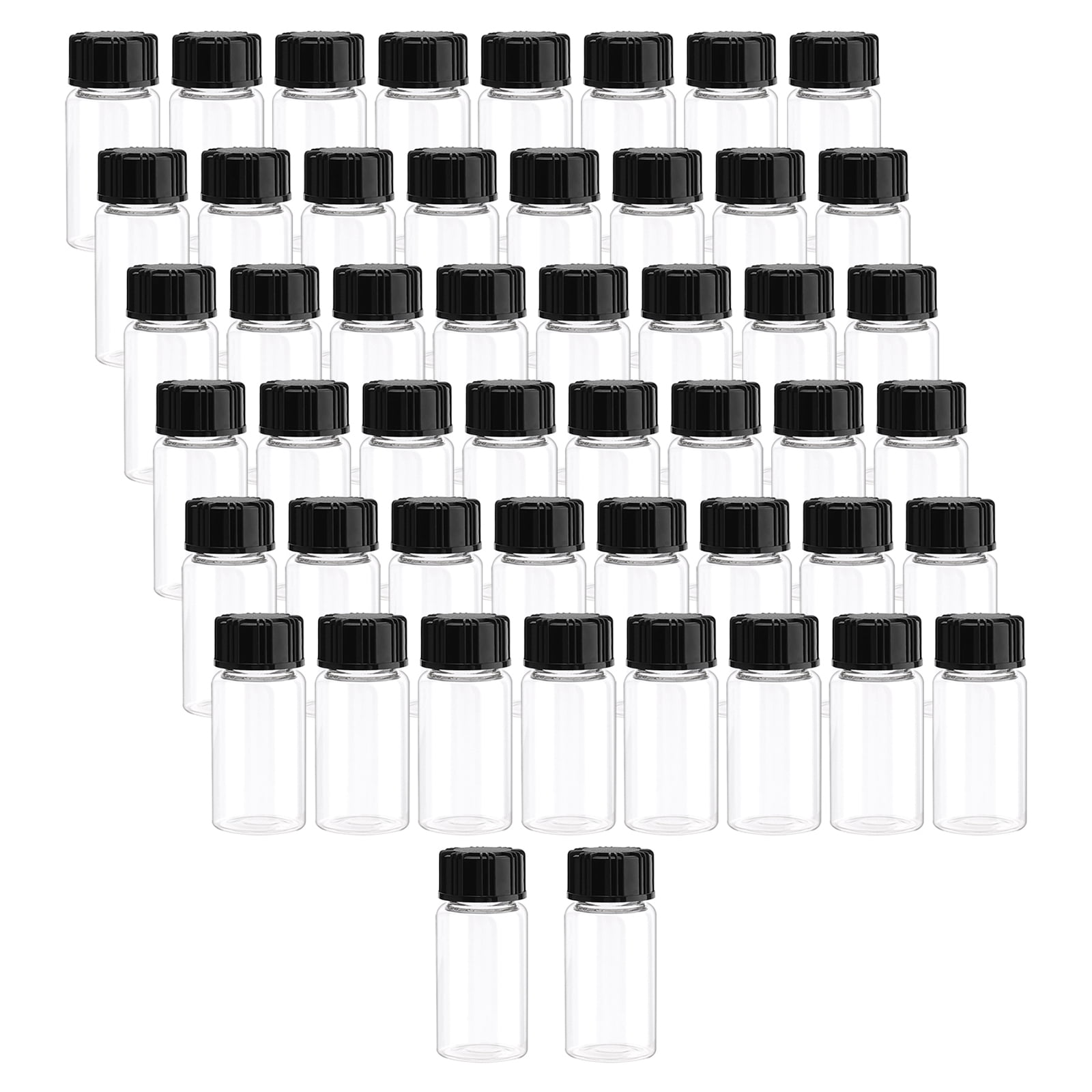 Small Liquid Sample Vial 10ml Clear Glass Bottles Sample Vial 50Pieces ...