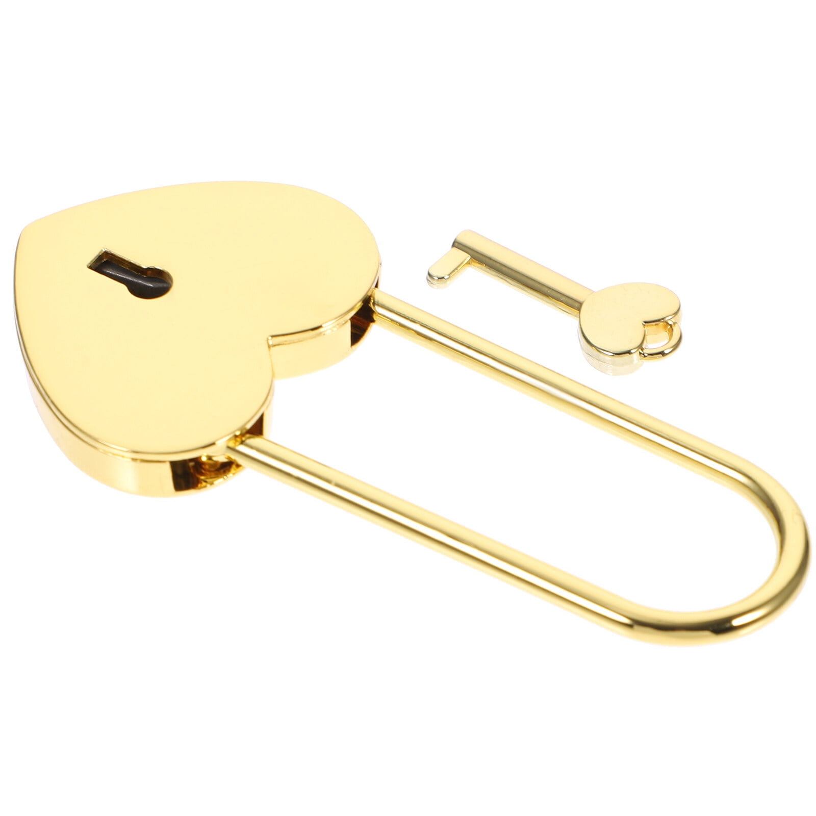 Small Lock with Key Heart Lock Diary Book Padlock Jewelry Box Lock ...