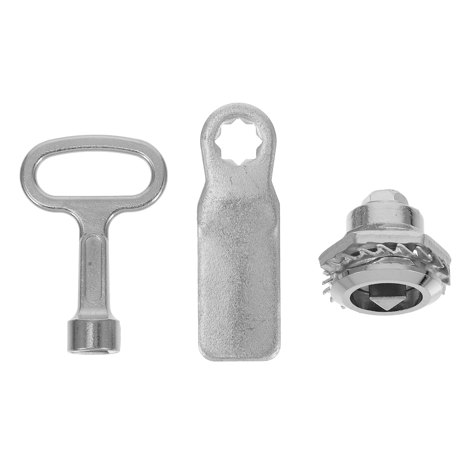 Small Locks with Keys Electric Latch Plug Electromagnetic Door Silver ...