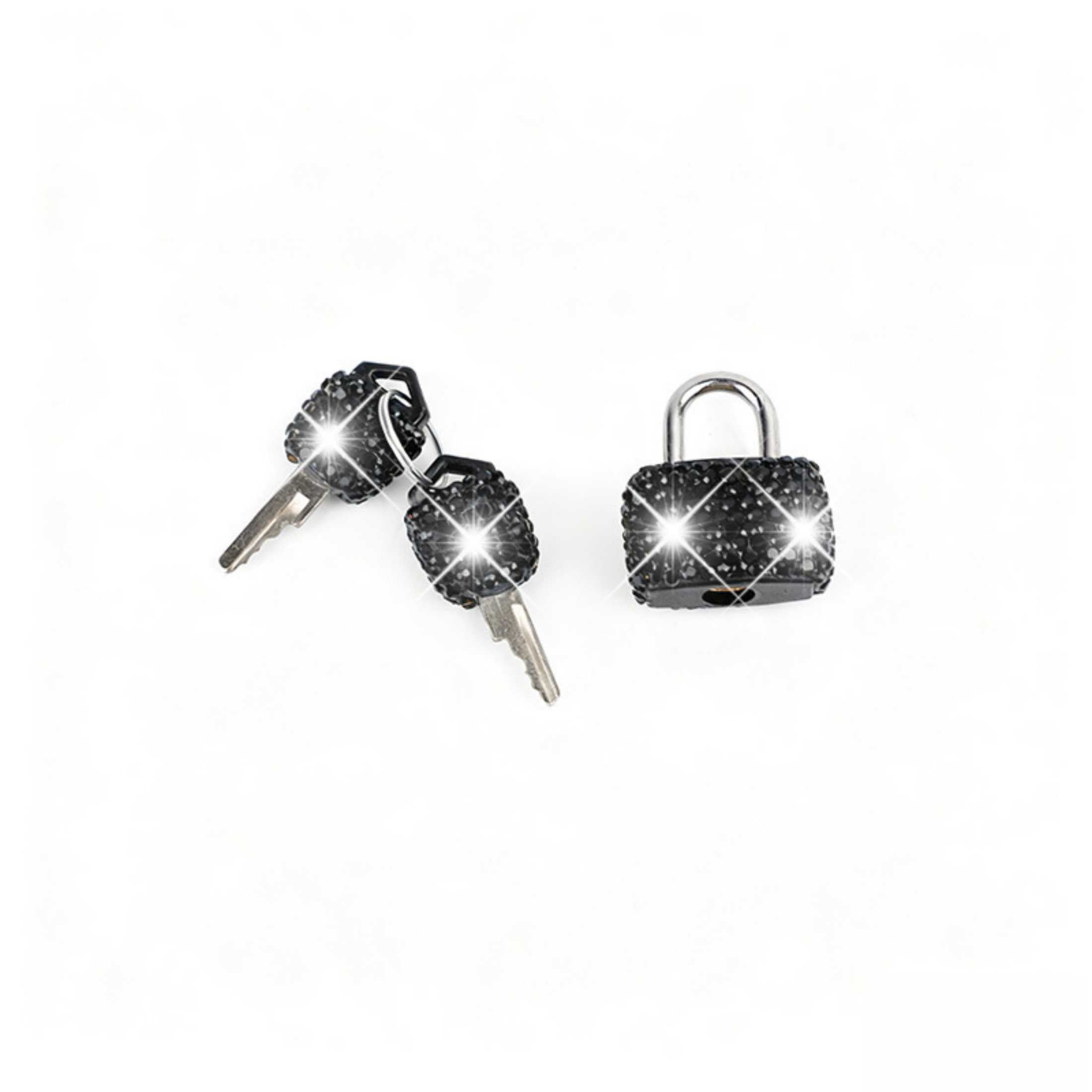 Small Locks with Keys, Sparkling Mini Luggage Locks Keyed Padlock Metal ...