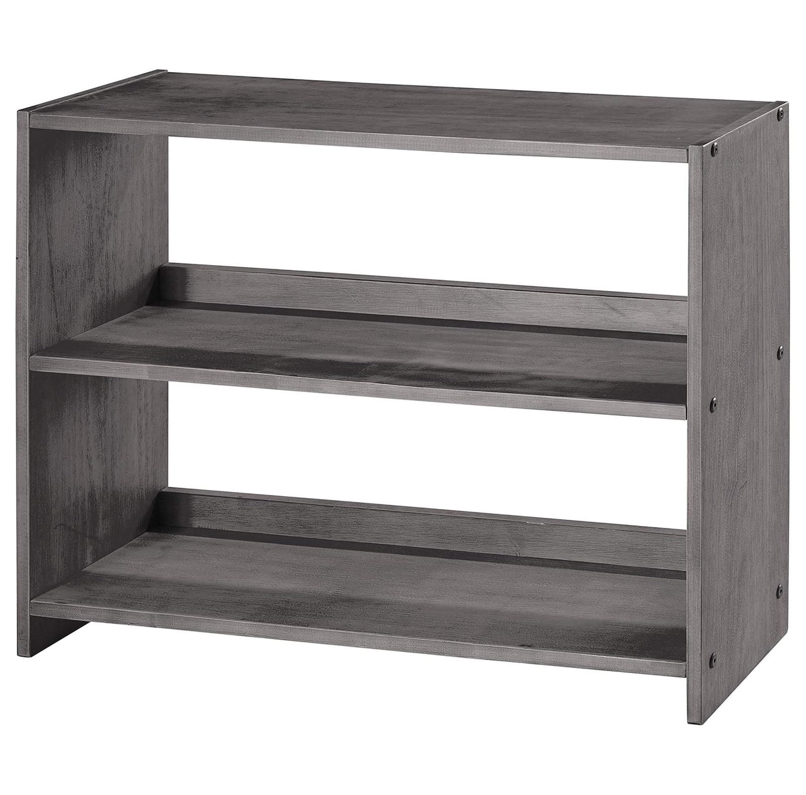 Small Louver Bookcase Antique Grey - Walmart.com