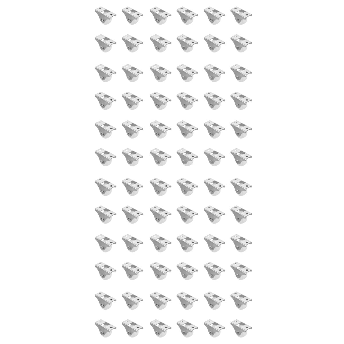 Small Low Profile Casters Wheels Set of 72, Mini Side Mount Casters ...