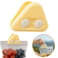 Small Magnetic Airtight Chip Clips with Adjustable Date Dial, Yellow ...
