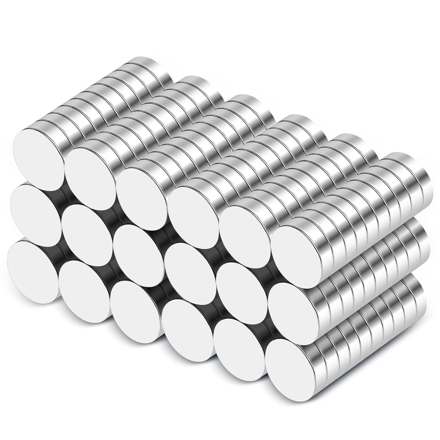 Small Magnets, 180 Pack Refrigerator Magnets 6x2mm Rare Earth Magnet ...