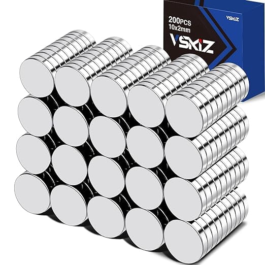 Small Magnets, 200Pcs Small Round Refrigerator Magnets Tiny Neodymium ...